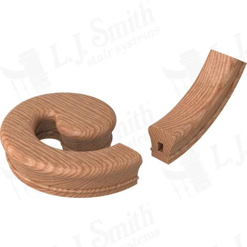 LJ-7030SB LEFT-HAND SOLID BOTTOM VOLUTE - OAK