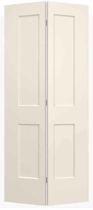 6-0 MONROE 2-PANEL SQUARE FLAT HOLLOW CORE BIFOLD DOOR - SMOOTH