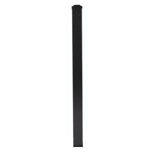 49" FULTON RAIL FASCIA MOUNT 3" X 3" BLANK POST WITH CAP - BLACK
