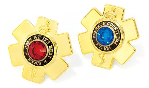 2291 Star of Life Pin, gold • Brown Industries, Inc.