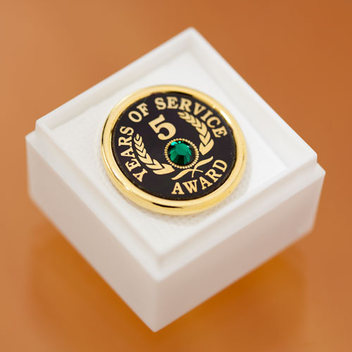 802xx Years of Service Pin, gold • Brown Industries, Inc.