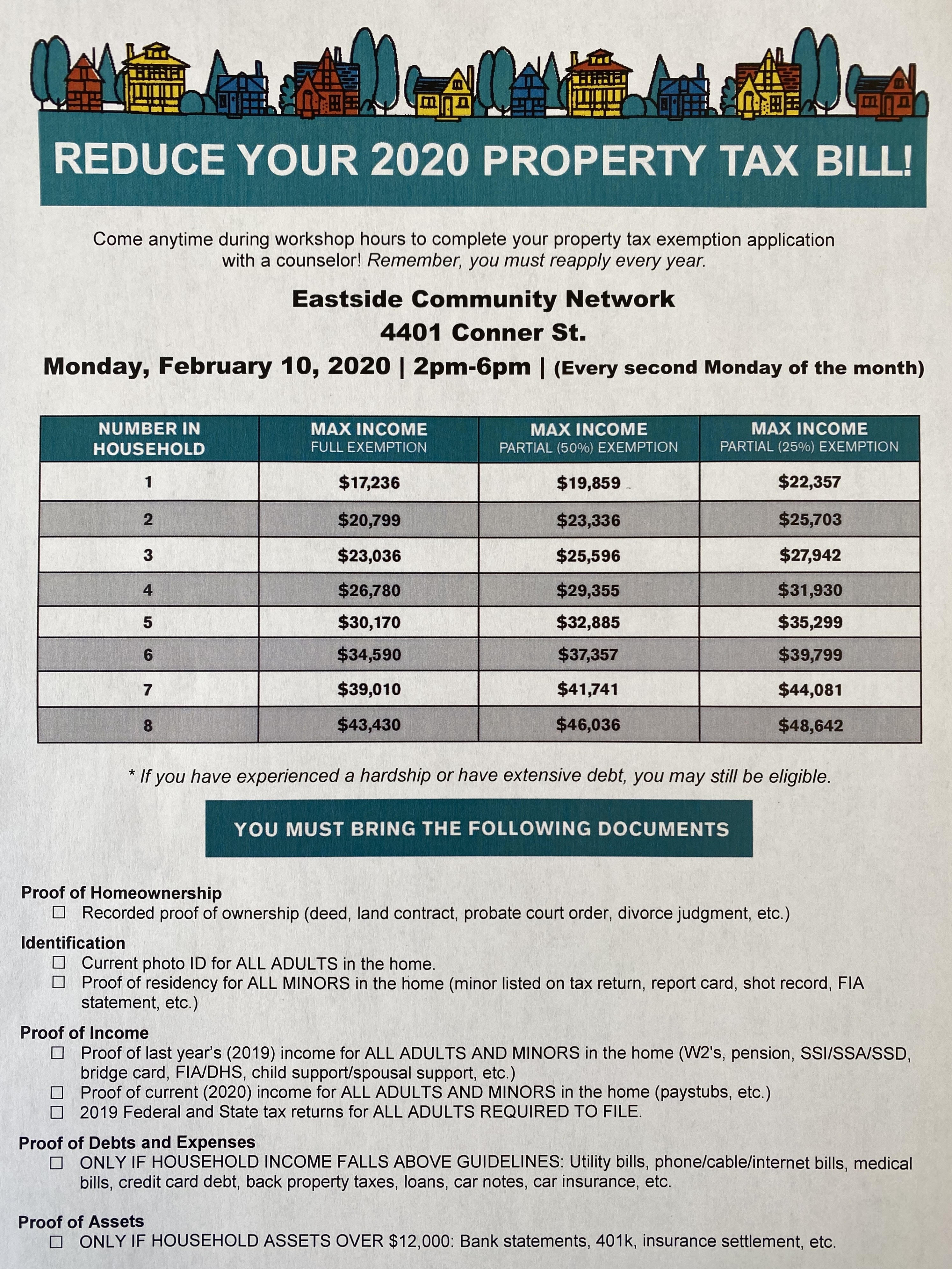 Reduce Your 2020 Property Tax Bill with Eastside Community Network ...