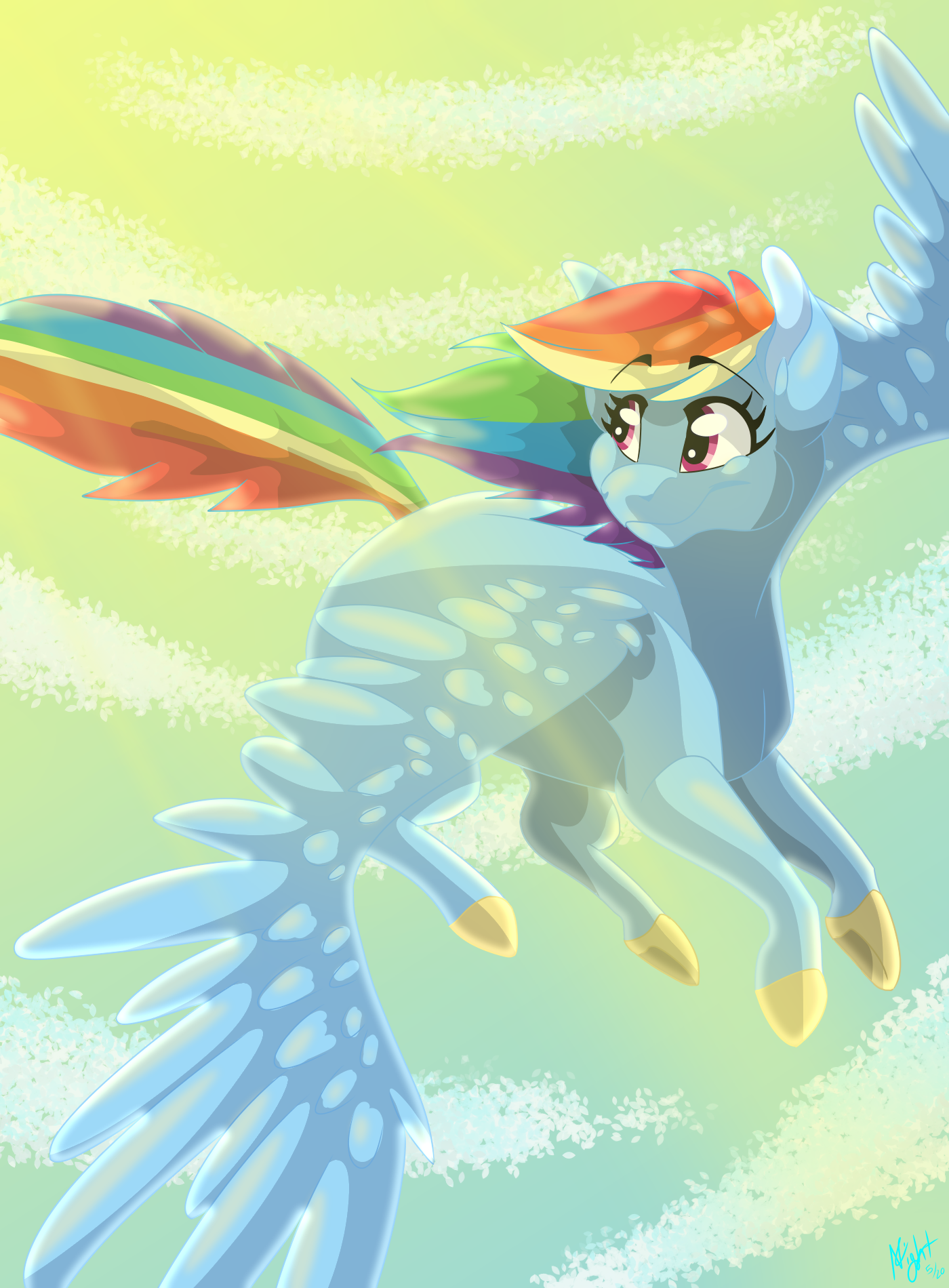 rainbow dash drawn by warriorbreeze - Bronibooru