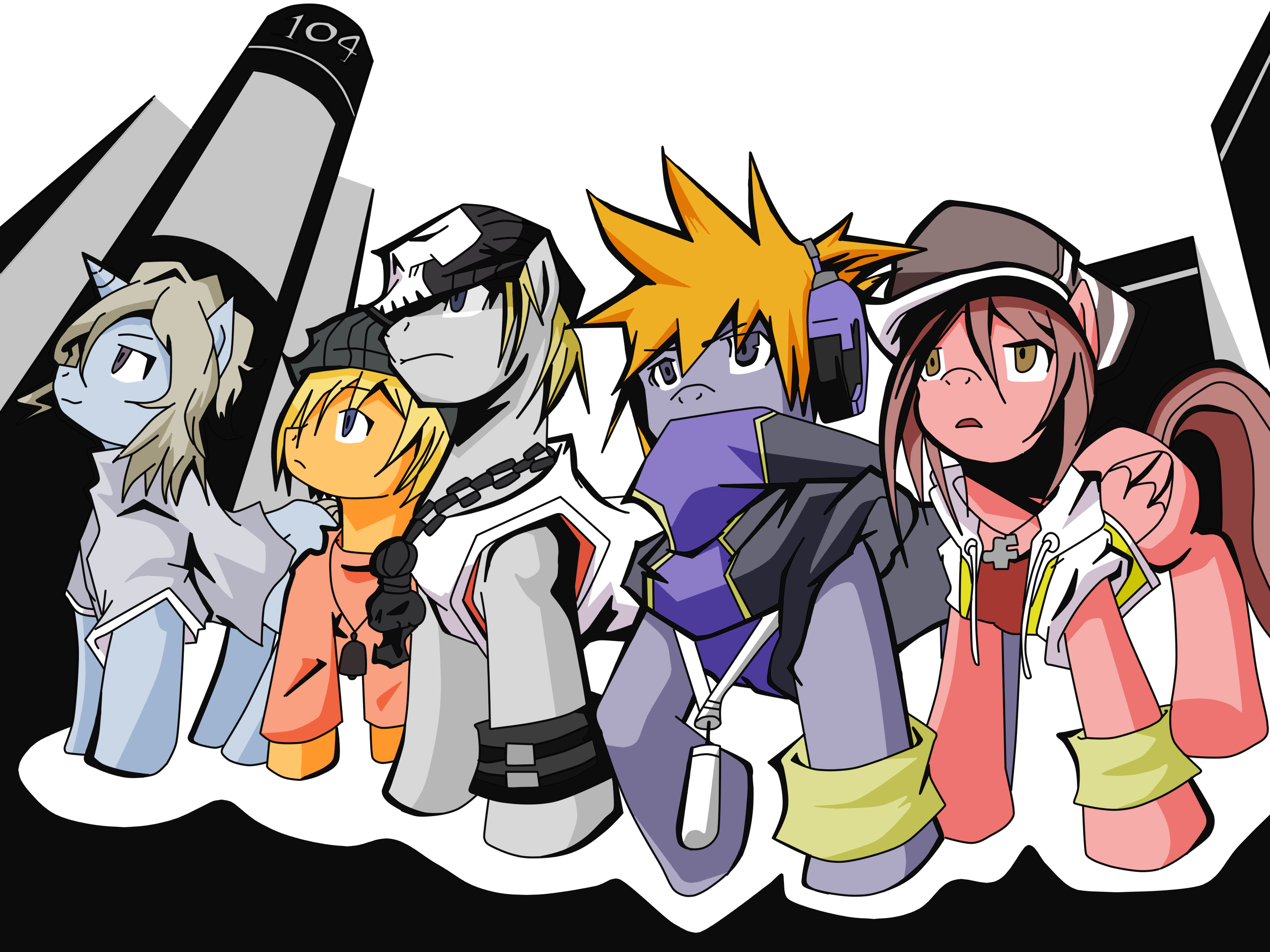 beat, joshua yoshia, neku sakuraba, rhyme, and shiki misaki (the world ...