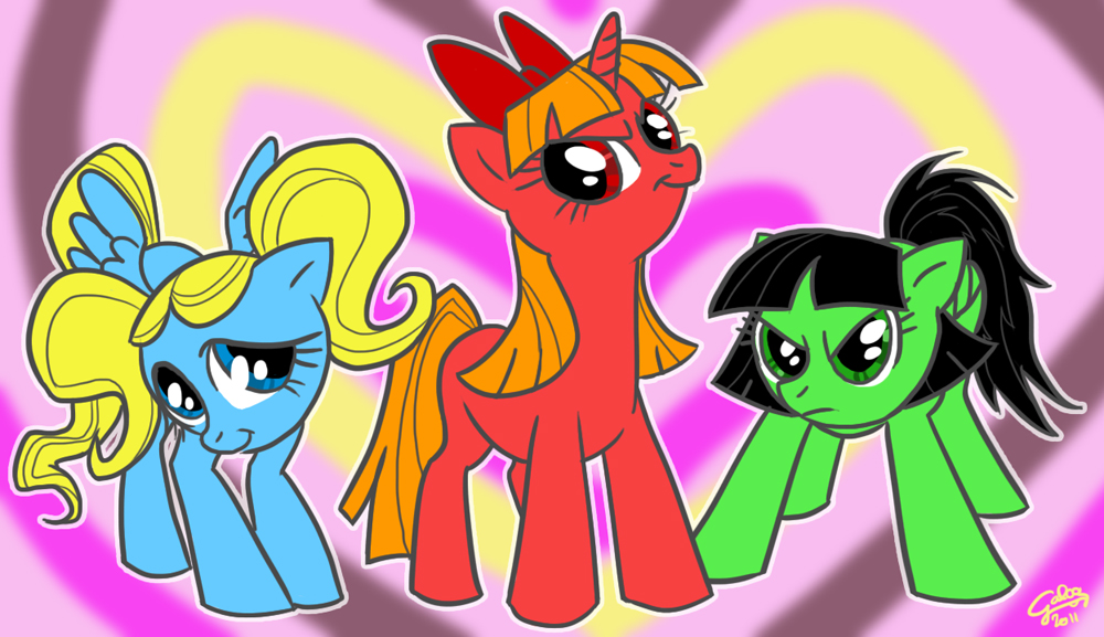 blossom, bubbles, and buttercup (the powerpuff girls) drawn by ...