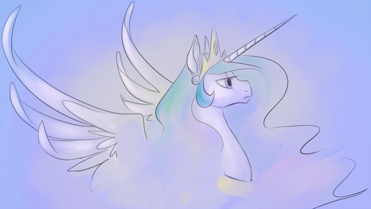 princess celestia drawn by briskby - Bronibooru