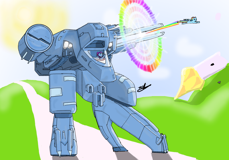metal gear rex, rainbow dash, and the great and powerful trixie (metal ...
