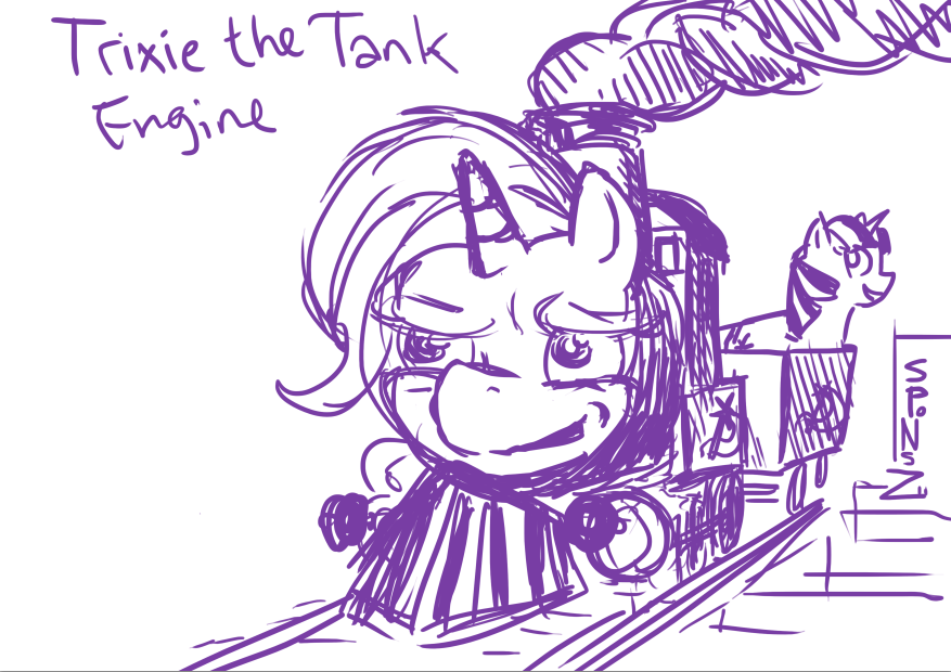 the great and powerful trixie and twilight sparkle (thomas the tank ...