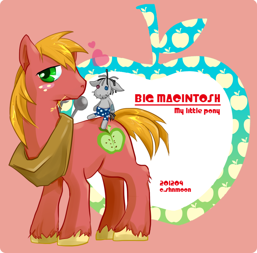 big macintosh and smarty pants drawn by shnmoon - Bronibooru