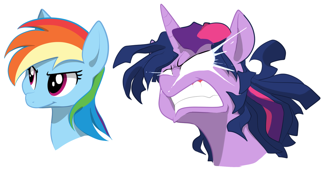 rainbow dash and twilight sparkle drawn by sweetsing - Bronibooru