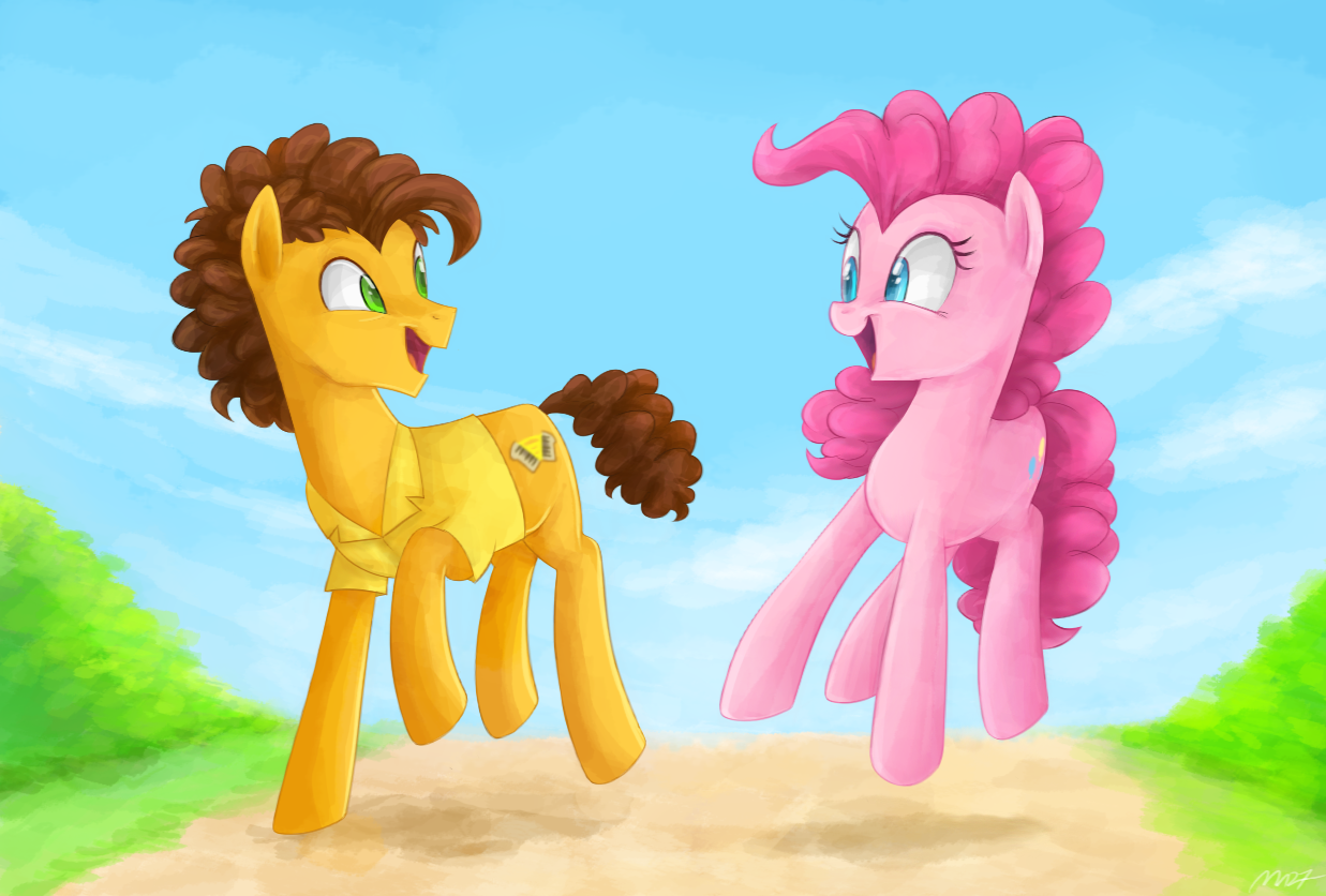 cheese sandwich and pinkie pie drawn by mn27 - Bronibooru