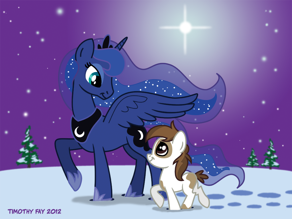 pipsqueak and princess luna drawn by tim-kangaroo - Bronibooru