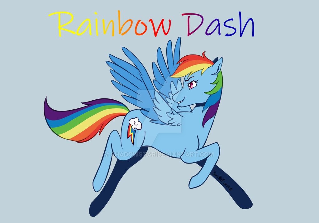 rainbow dash drawn by shadowstar - Bronibooru