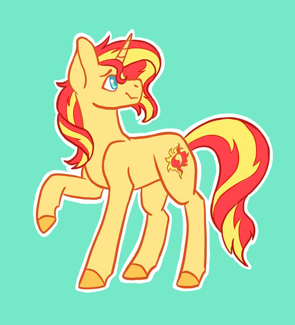 sunset shimmer drawn by flaming-trash-can - Bronibooru