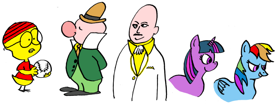 egghead, egghead, egghead jr, rainbow dash, and twilight sparkle ...