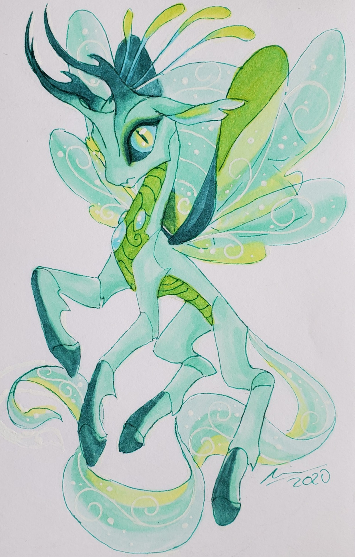 queen chrysalis drawn by fat-bot - Bronibooru