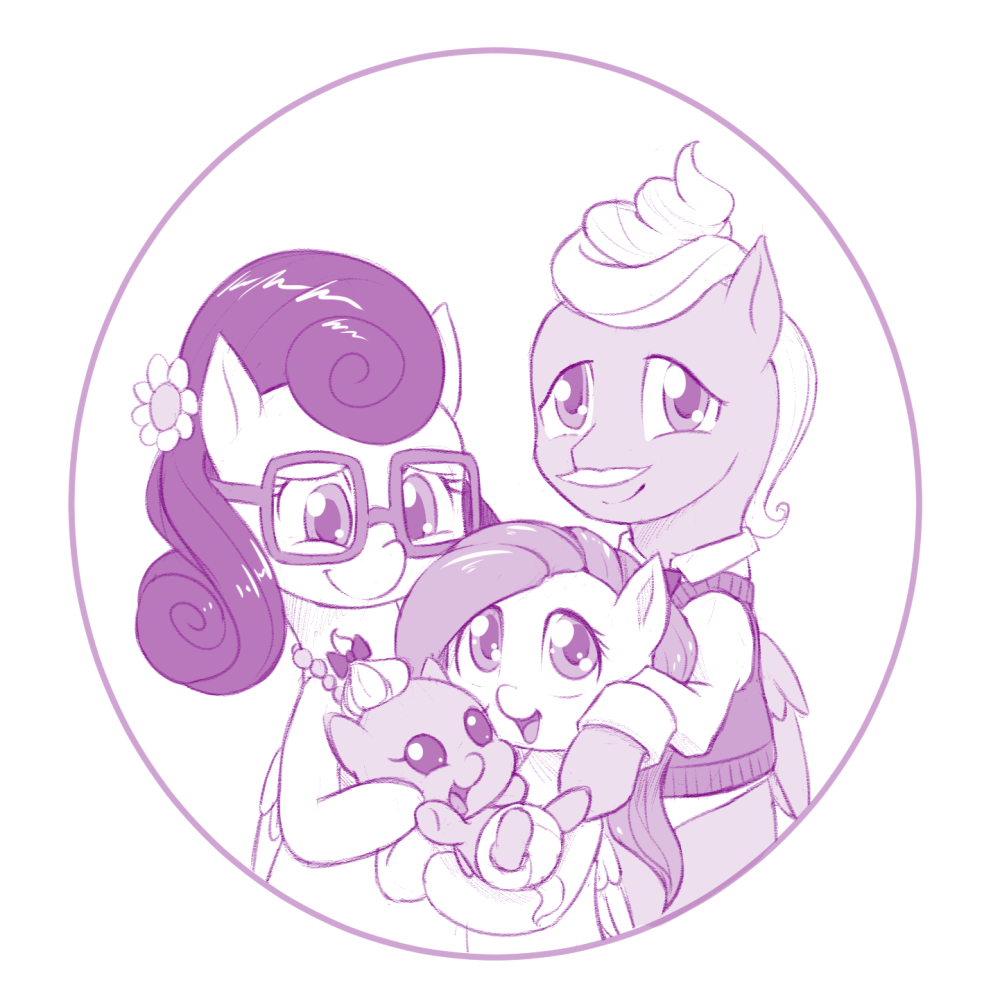 fluttershy, mr shy, mrs shy, and zephyr breeze drawn by dstears ...