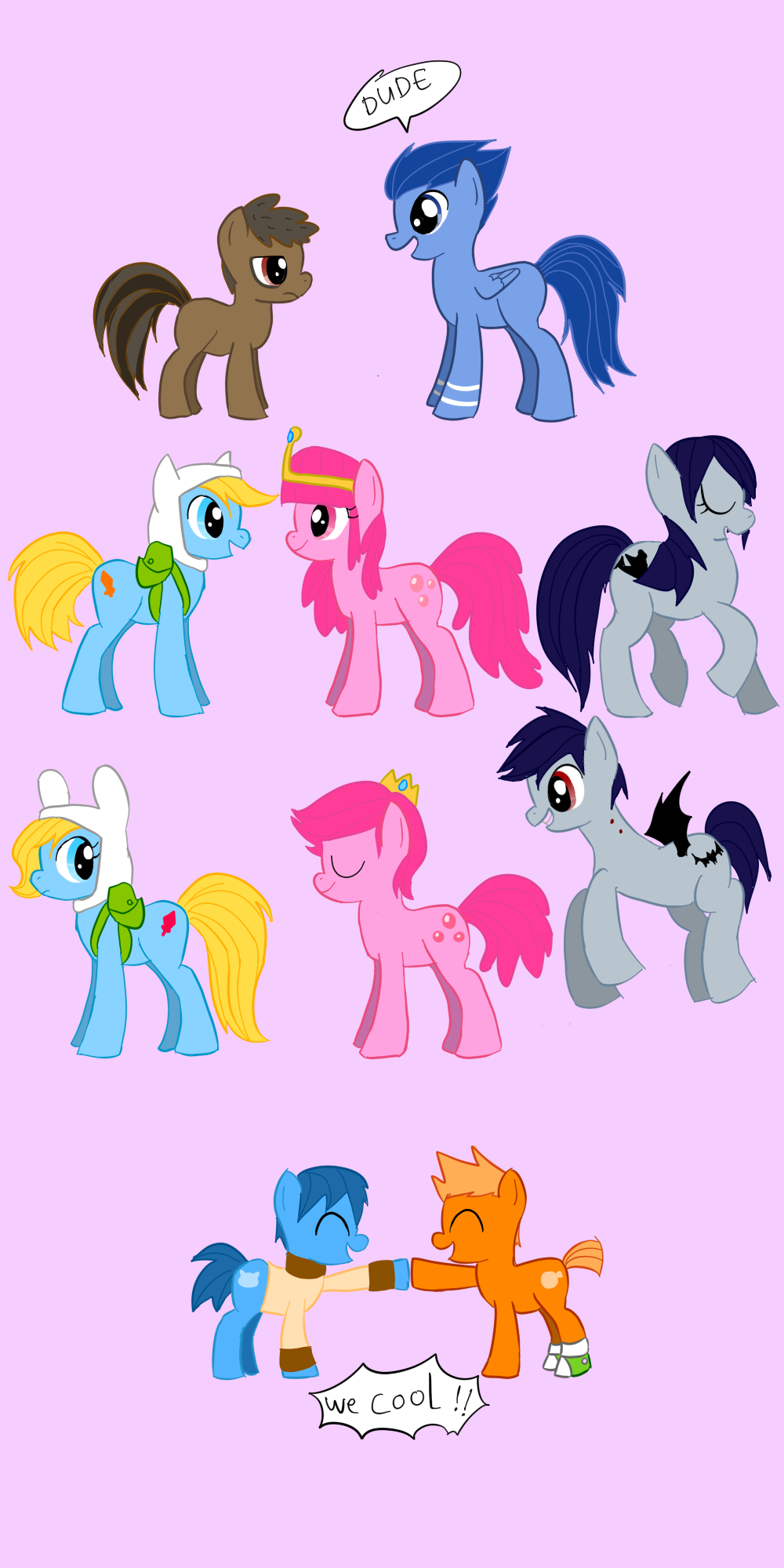 Adventure Time And Regular Show And Gumball