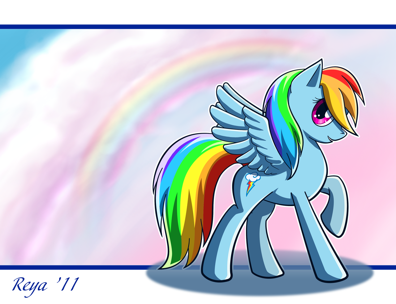 rainbow dash drawn by reyatwp - Bronibooru