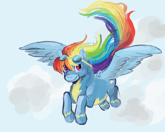 rainbow dash and wonderbolts drawn by dinosaur (artist) - Bronibooru