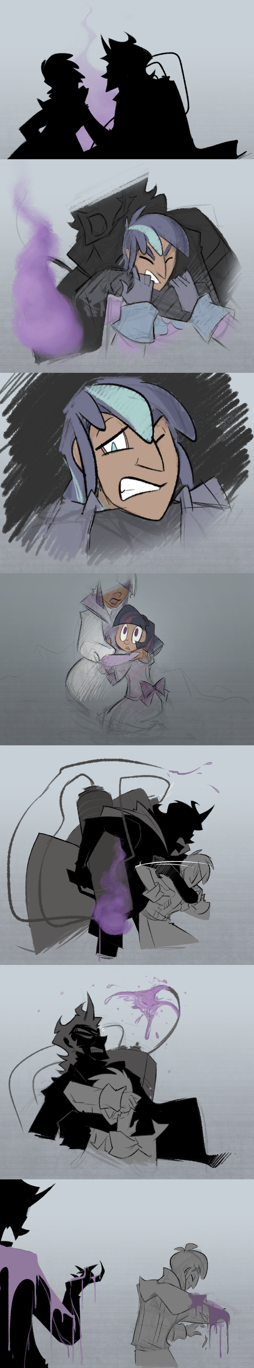 king sombra, shining armor, and twilight sparkle drawn by egophiliac ...