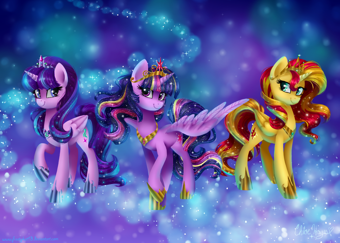 princess twilight, starlight glimmer, sunset shimmer, and twilight ...