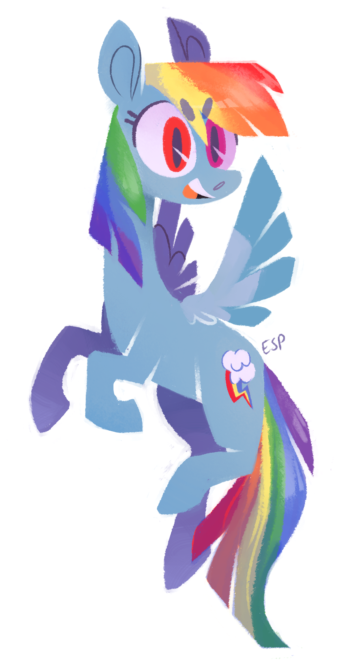 rainbow dash drawn by spacekitsch - Bronibooru
