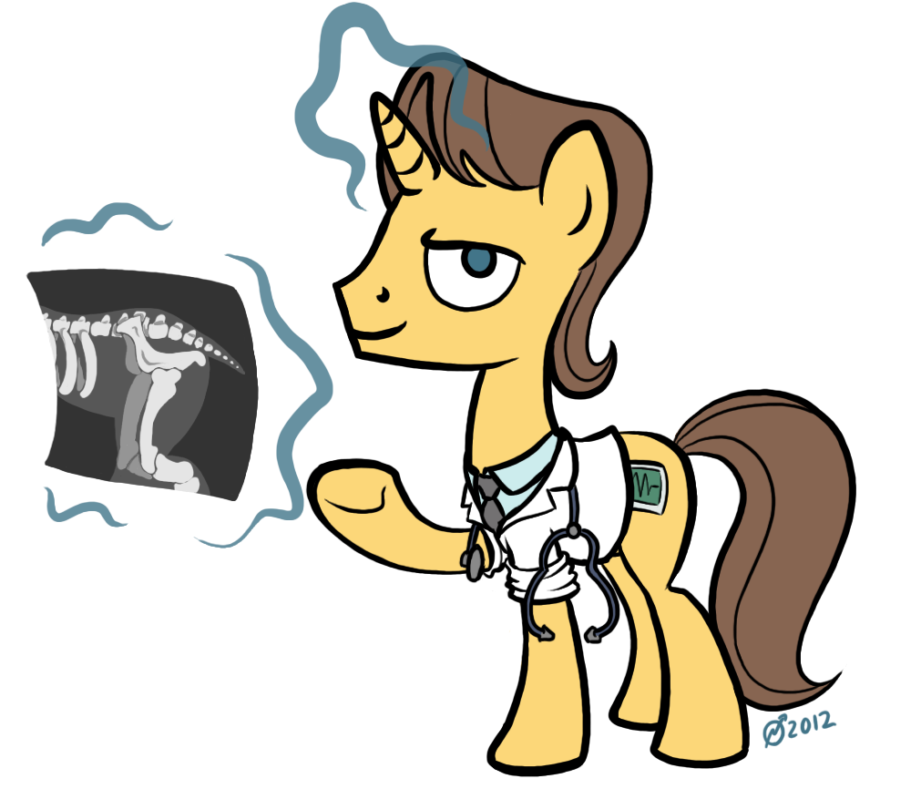 doctor pony drawn by derkrazykraut - Bronibooru
