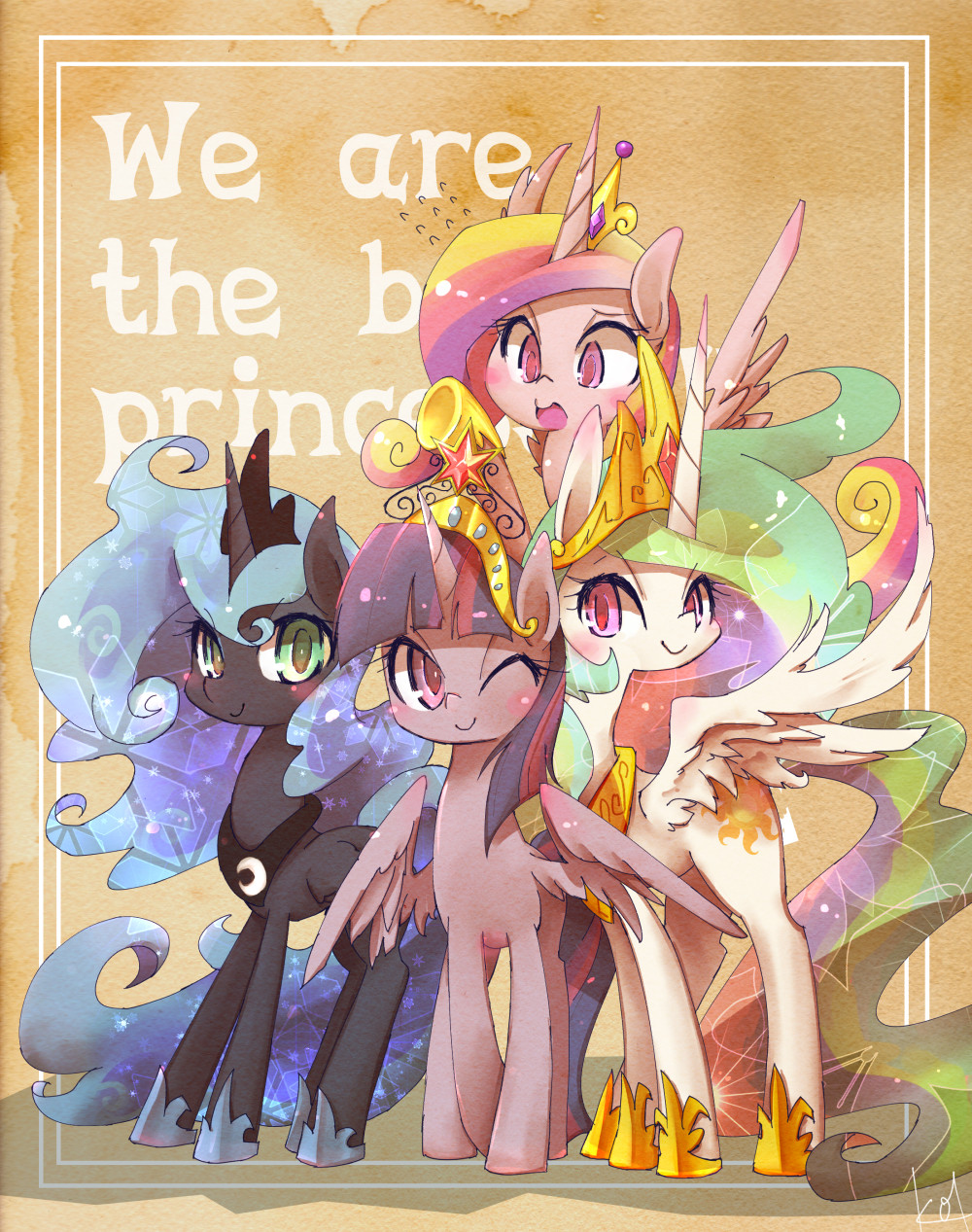 princess cadance, princess celestia, princess luna, princess twilight ...