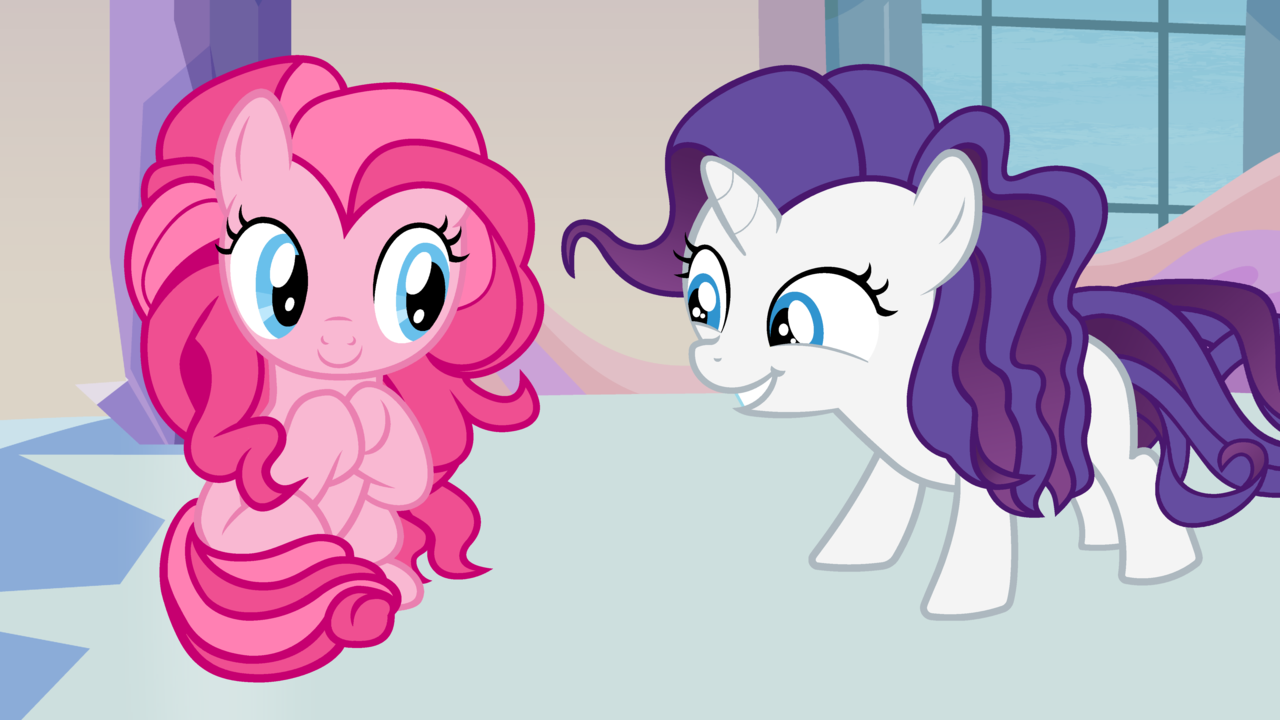 pinkie pie and rarity (g3) drawn by beavernator - Bronibooru