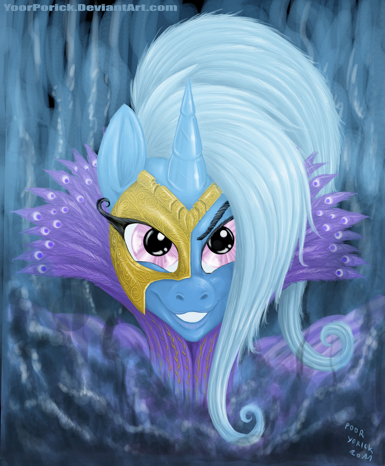 the great and powerful trixie drawn by pooryorick - Bronibooru