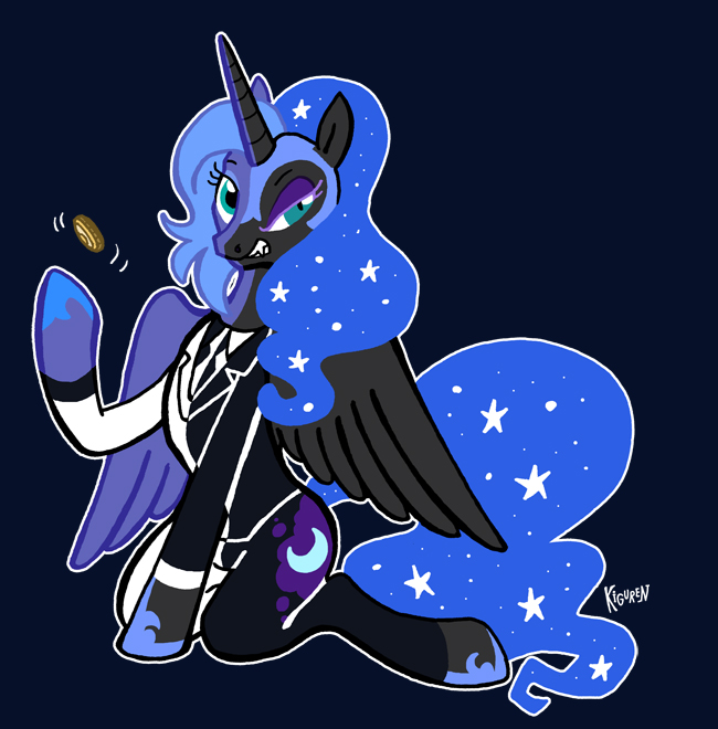 nightmare moon, princess luna, and two-face (batman (series) and dc ...