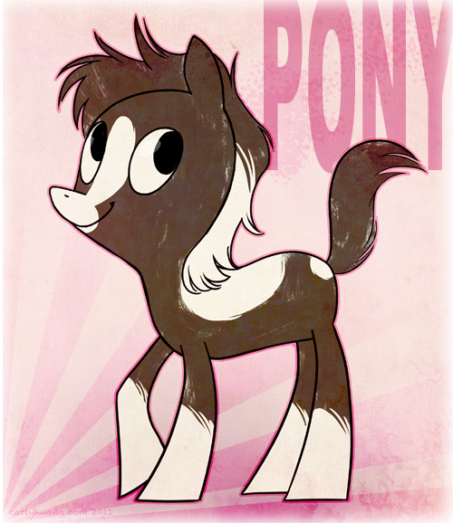 a regular pony and original character drawn by carly hwang - Bronibooru