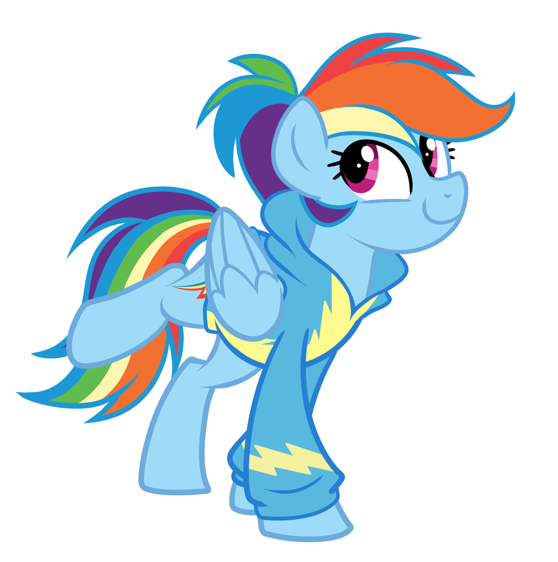 rainbow dash drawn by left2fail - Bronibooru