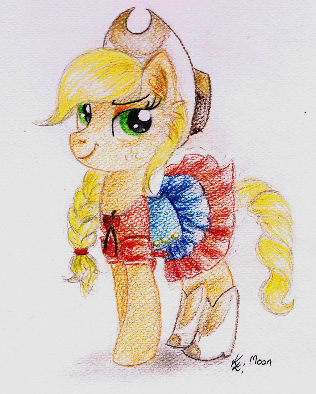 applejack drawn by lailyren - Bronibooru
