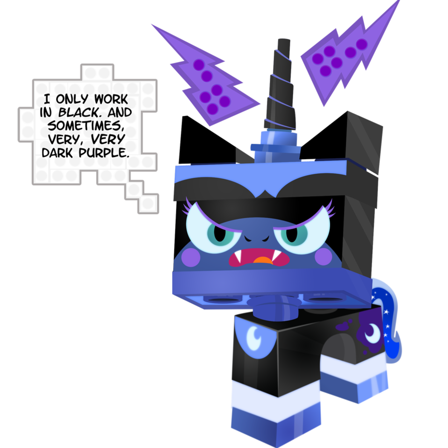 nightmare moon and unikitty (lego and the lego movie) drawn by ...