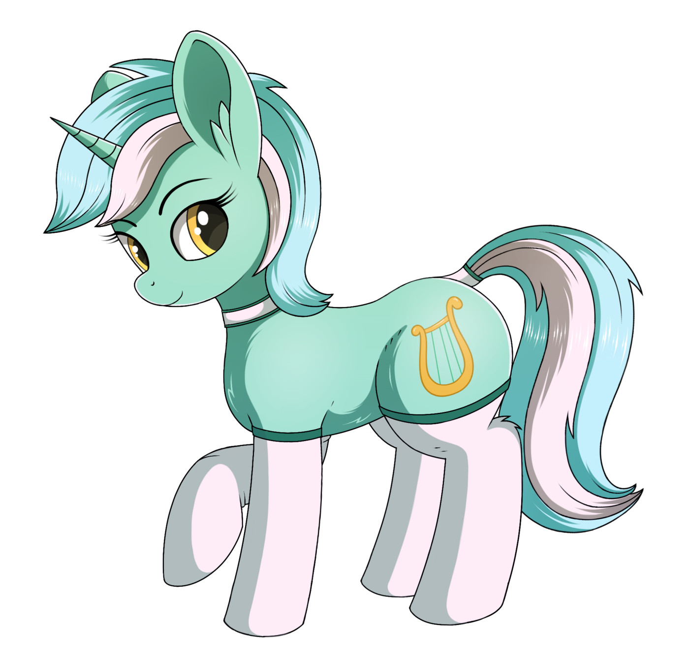 lyra heartstrings drawn by negasun - Bronibooru
