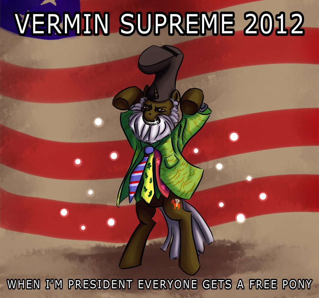 vermin supreme drawn by 123hamster - Bronibooru