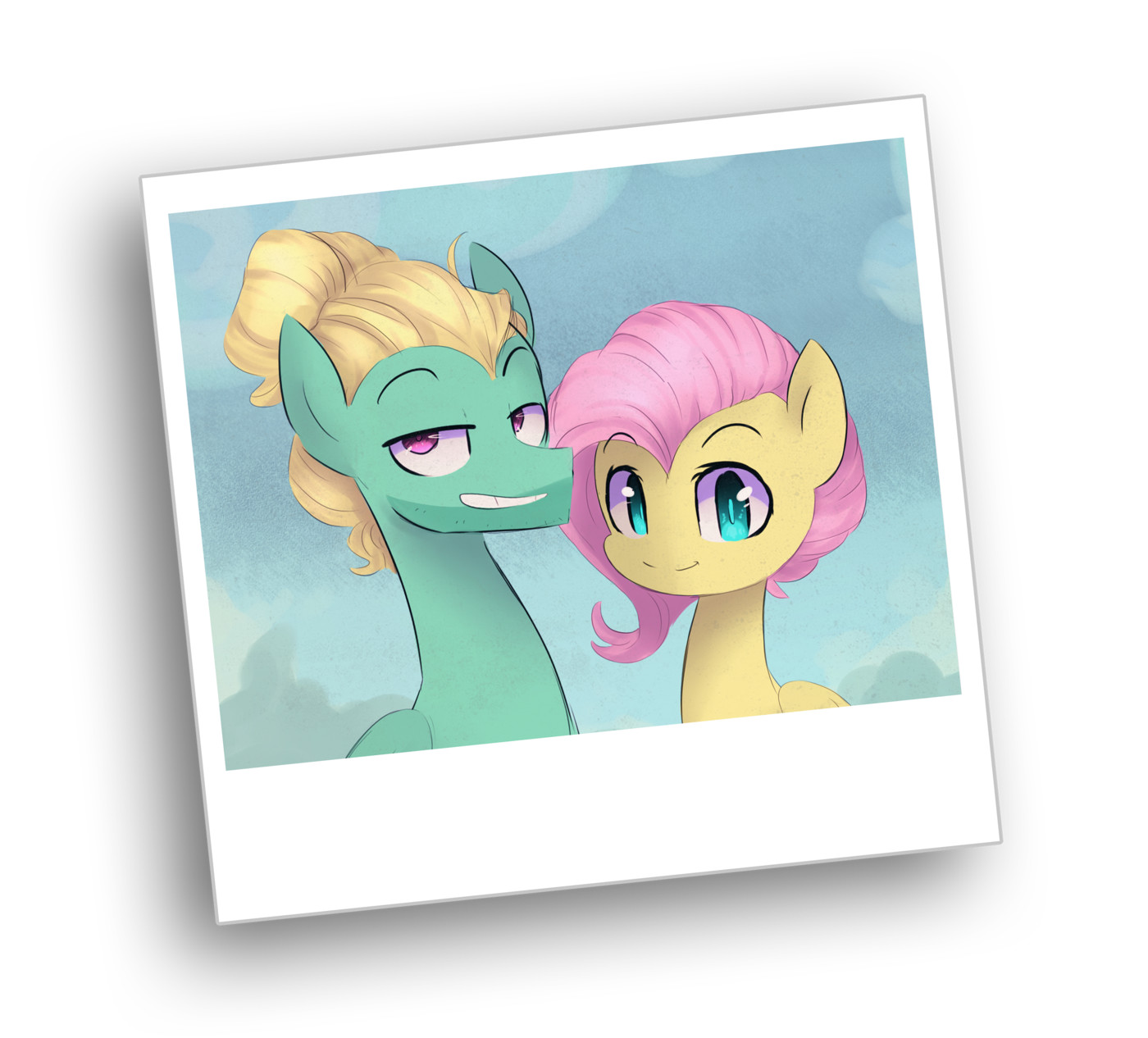 fluttershy and zephyr breeze drawn by jankrys00 - Bronibooru