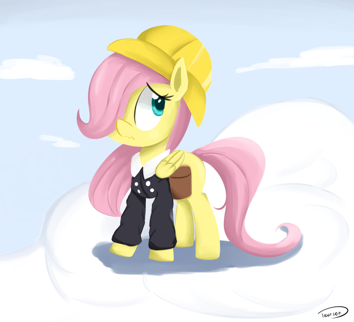 fluttershy drawn by taurson - Bronibooru