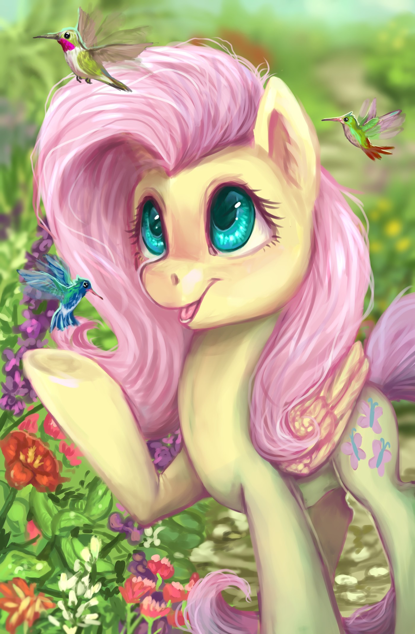 fluttershy drawn by gingerady - Bronibooru