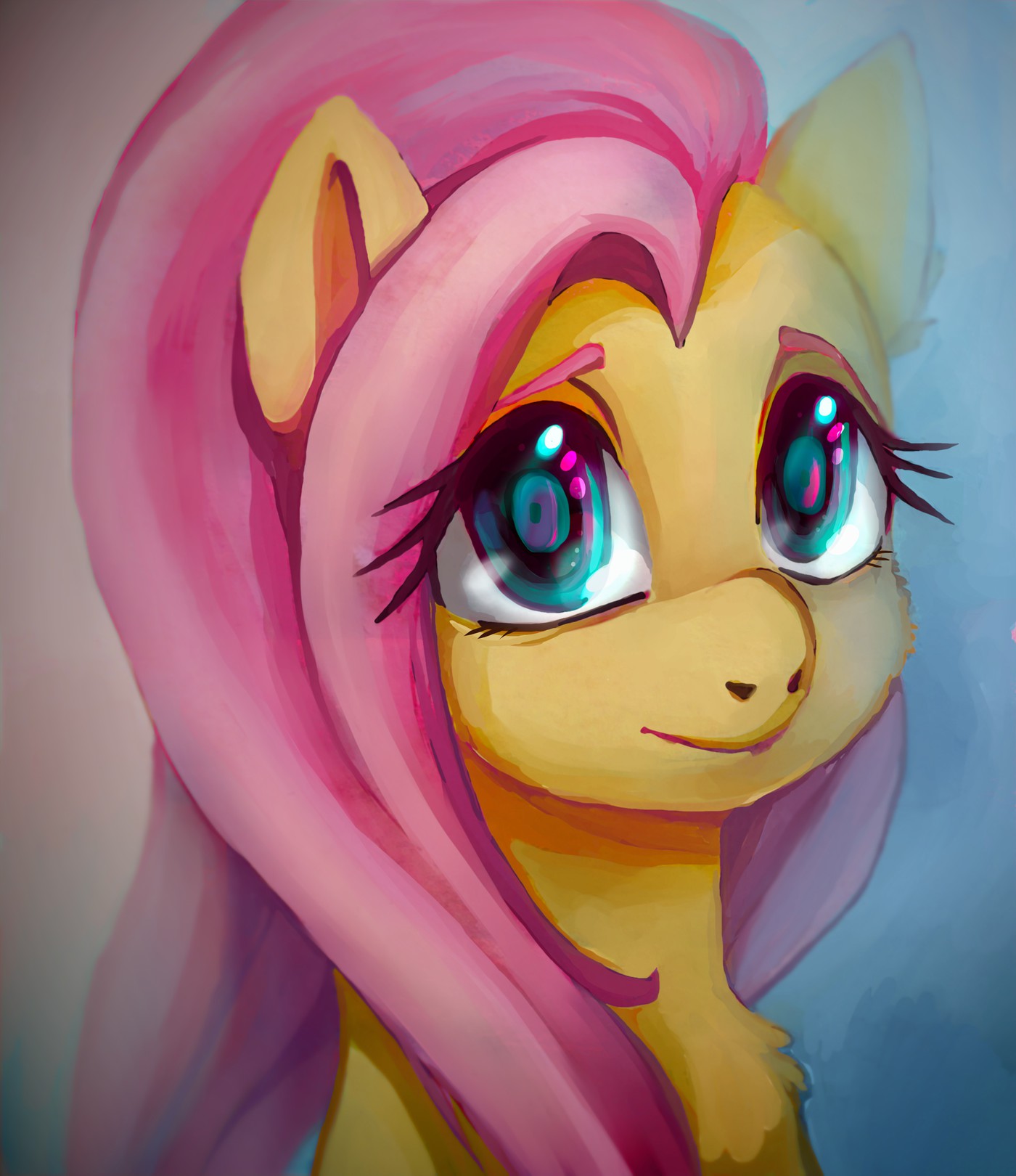 fluttershy drawn by buttercupsaiyan - Bronibooru