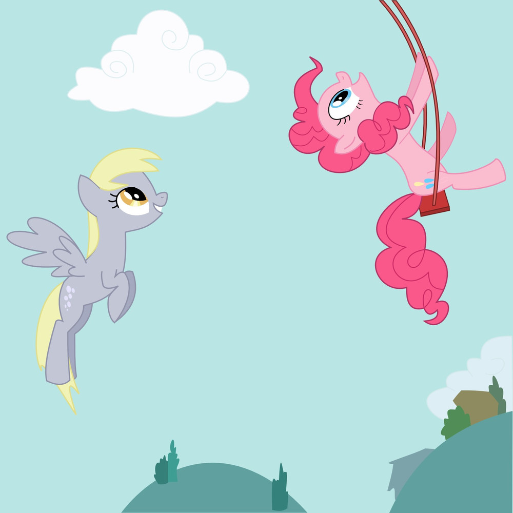 derpy hooves and pinkie pie drawn by adcoon - Bronibooru