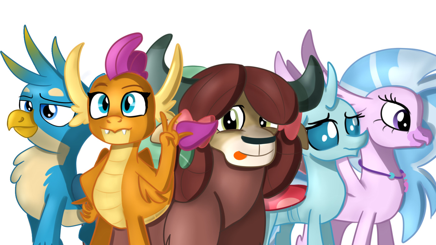 gallus, ocellus, silverstream, smolder, and yona drawn by jbond92 ...