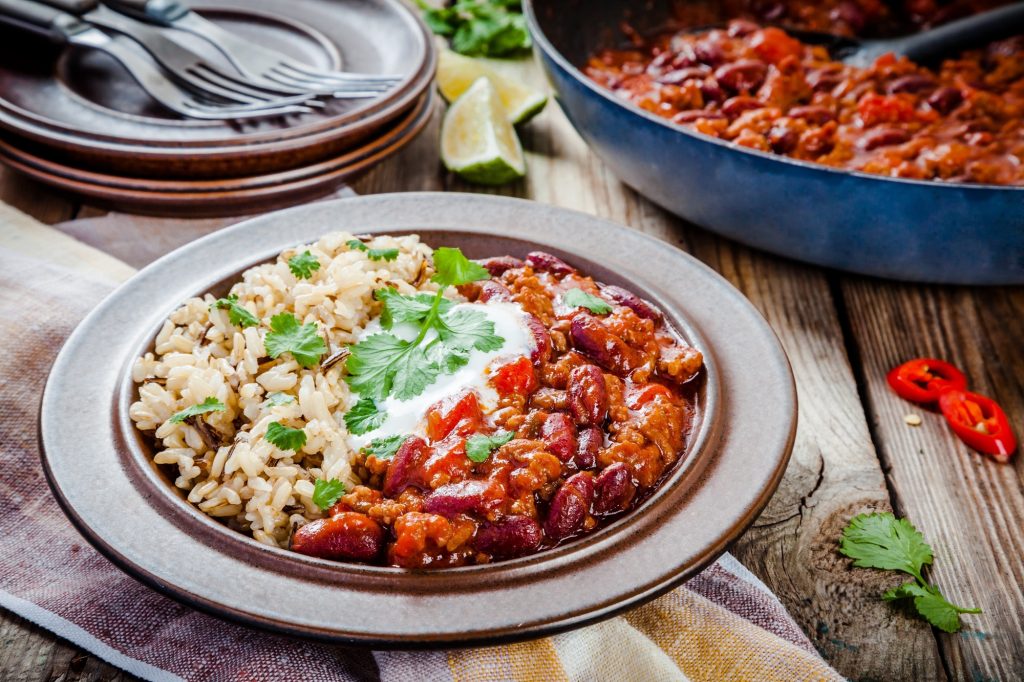 Homemade chili with beans and wild rice – Brown Trail Church of Christ