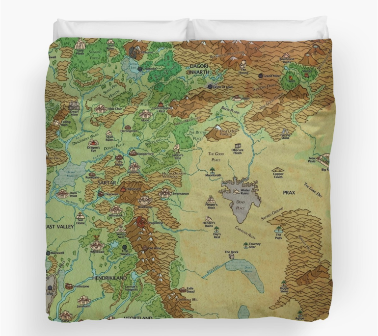 Color Dragon Pass and Southern Peloria Maps in the style of William ...