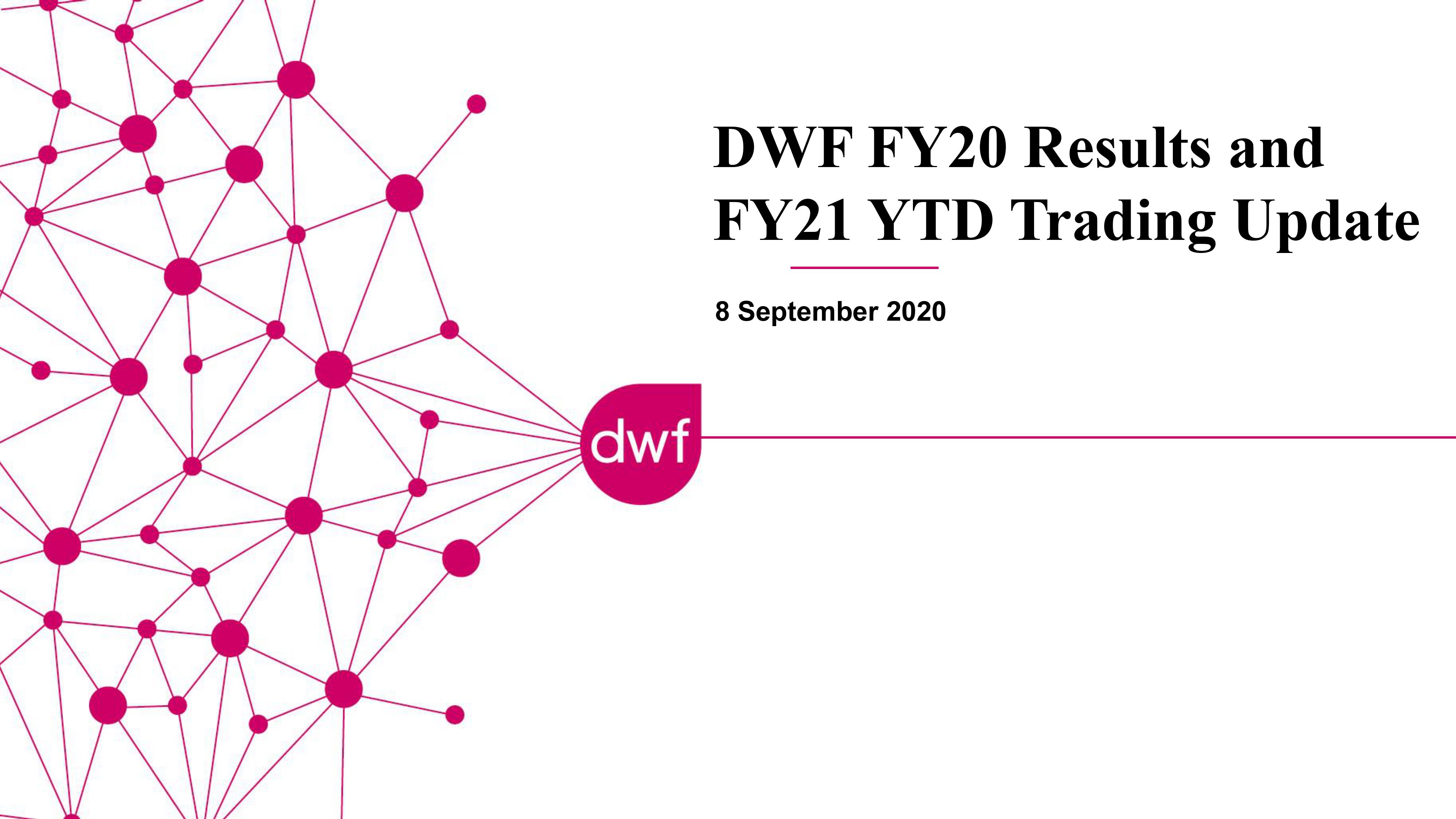 DWF Group PLC, DWF:LSE summary - FT.com