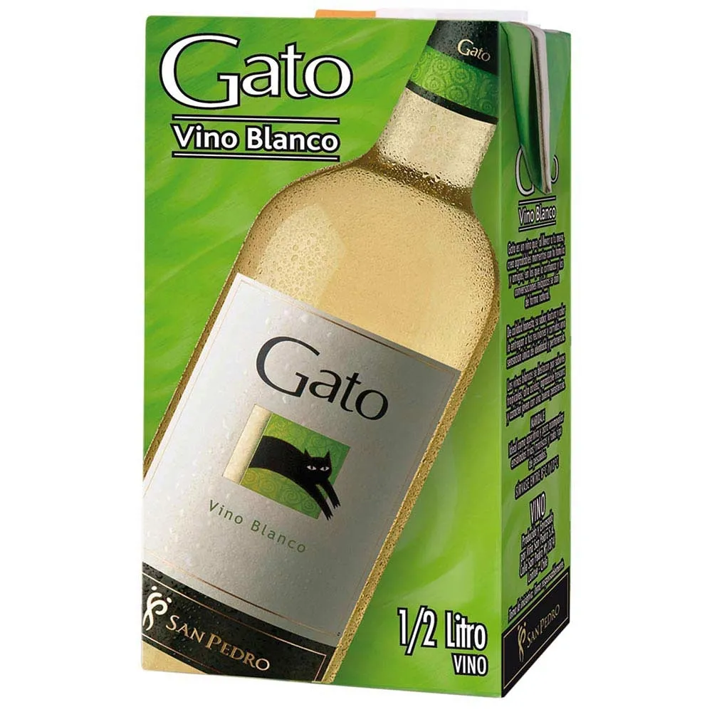 VINO GATO BLANCO 11,5º 500 CC. TETRA. | Distribuidora de bebidas y ...
