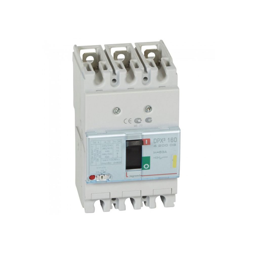 INTERRUPTOR TERMOMAGNETICO REGULABLE 3X50.4-63A 16KA 400V 420003 ...