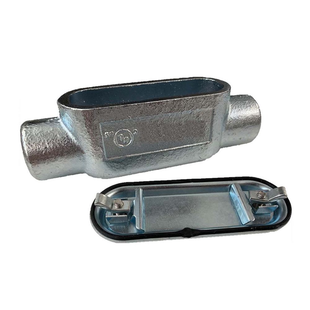 CAJA CONDULET HIERRO TIPO C 1¨, TAPA+EMPAQUE, GALVANIZADO EN CALIENTE, UL PRODUIT | Aragcu Perú SAC